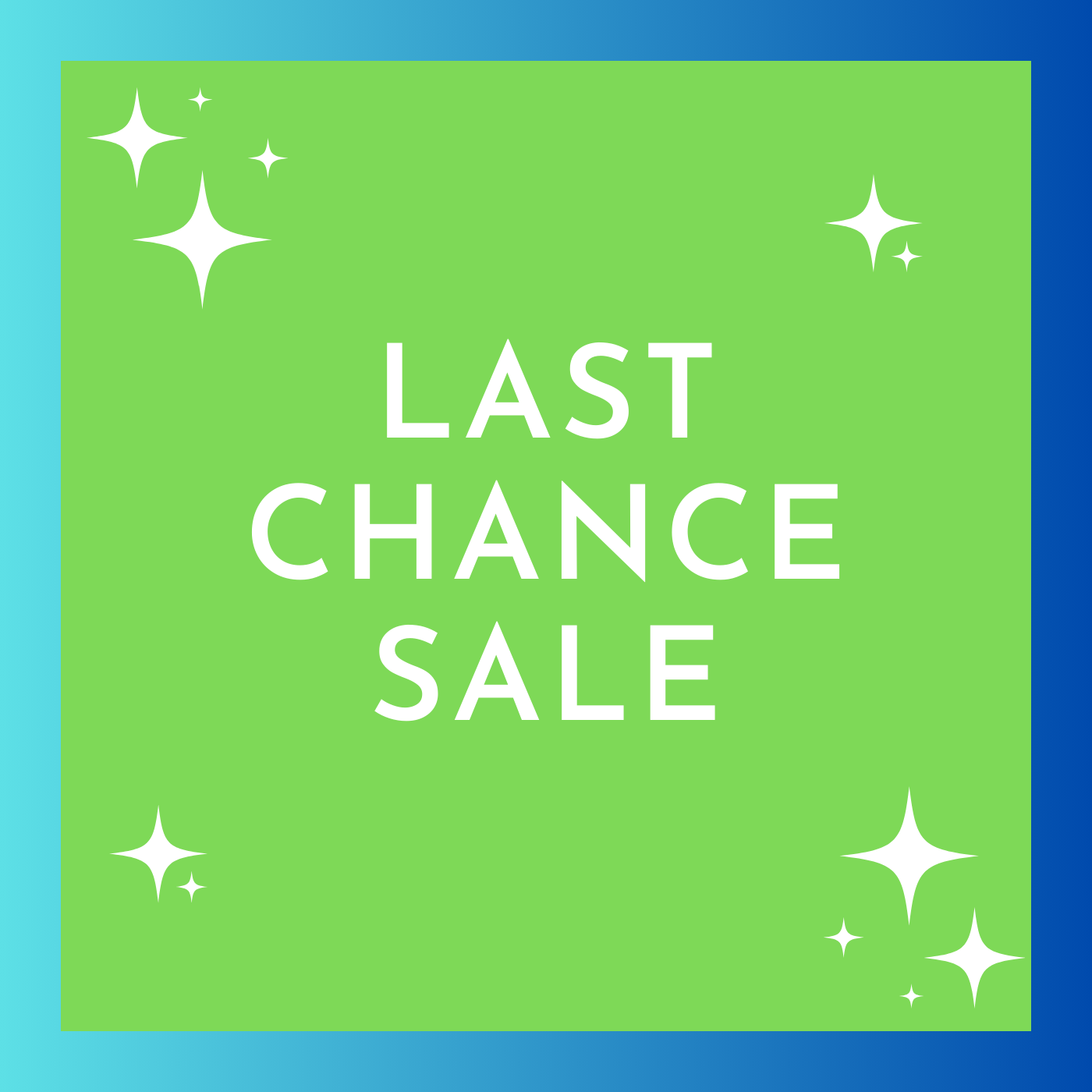 Last Chance Sale – Happy Brooke